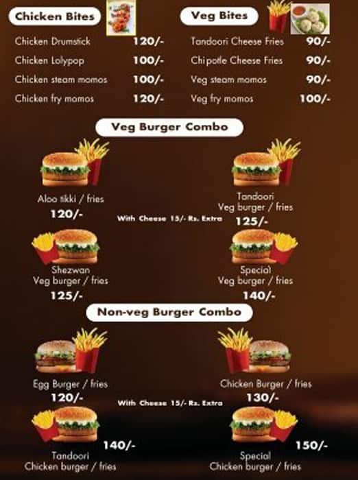 Menu of D 26 Burger, Upvan, Thane West, Thane
