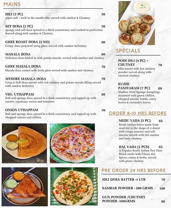 Menu of RK's Big Breakfast Club, Mundhwa, Pune