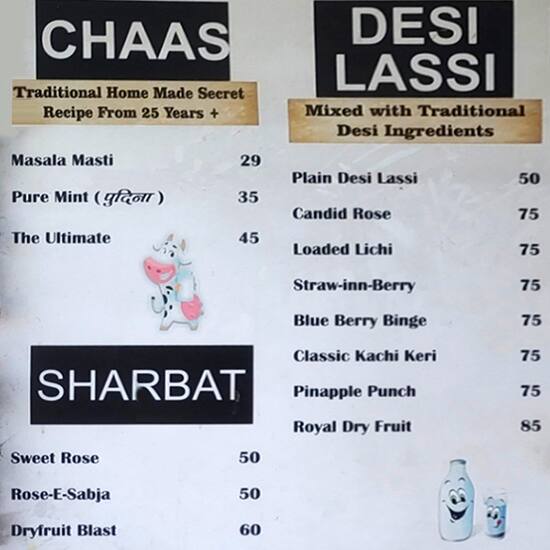 Menu of Happy cow – thick shakes & more, Chakala, Mumbai