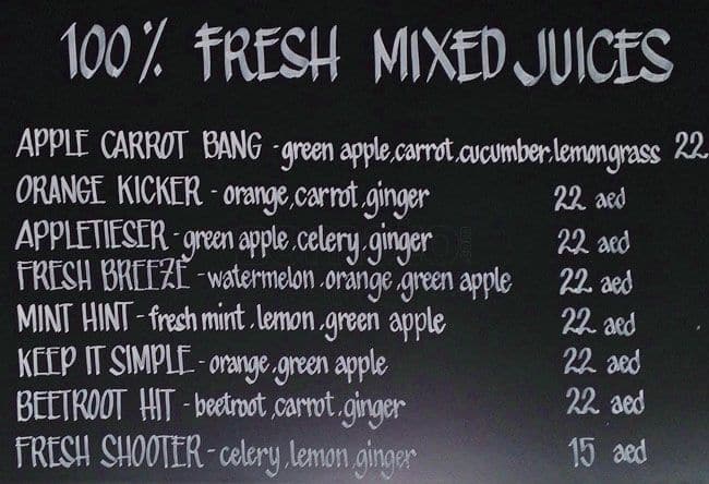 Menu at The Surf Shack desserts, Dubai, Kite Surf Beach