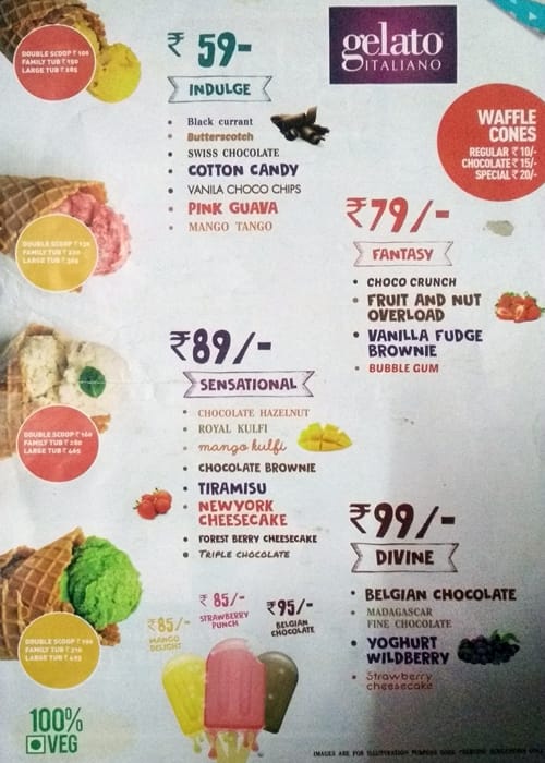 Gelato Italiano Menu, Menu for Gelato Italiano, Goregaon East, Mumbai ...