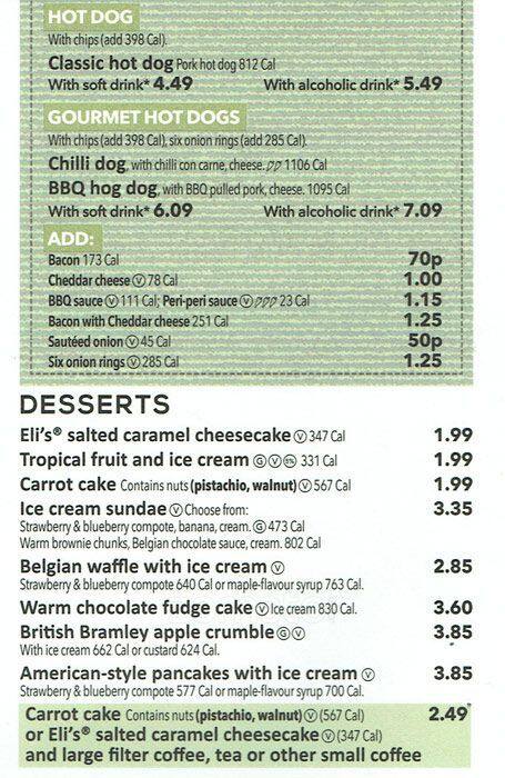 Menu at The Edward Rayne pub & bar, London, Charlwood House
