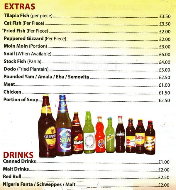 Menu at A2 Delicious club, London