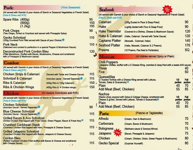 Gecko Lounge, Paarl, Cape Town - Zomato SA