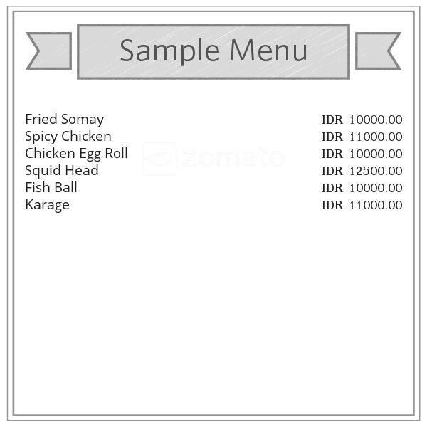 Menu at Old Chang Kee restaurant, Central Jakarta, Senayan City