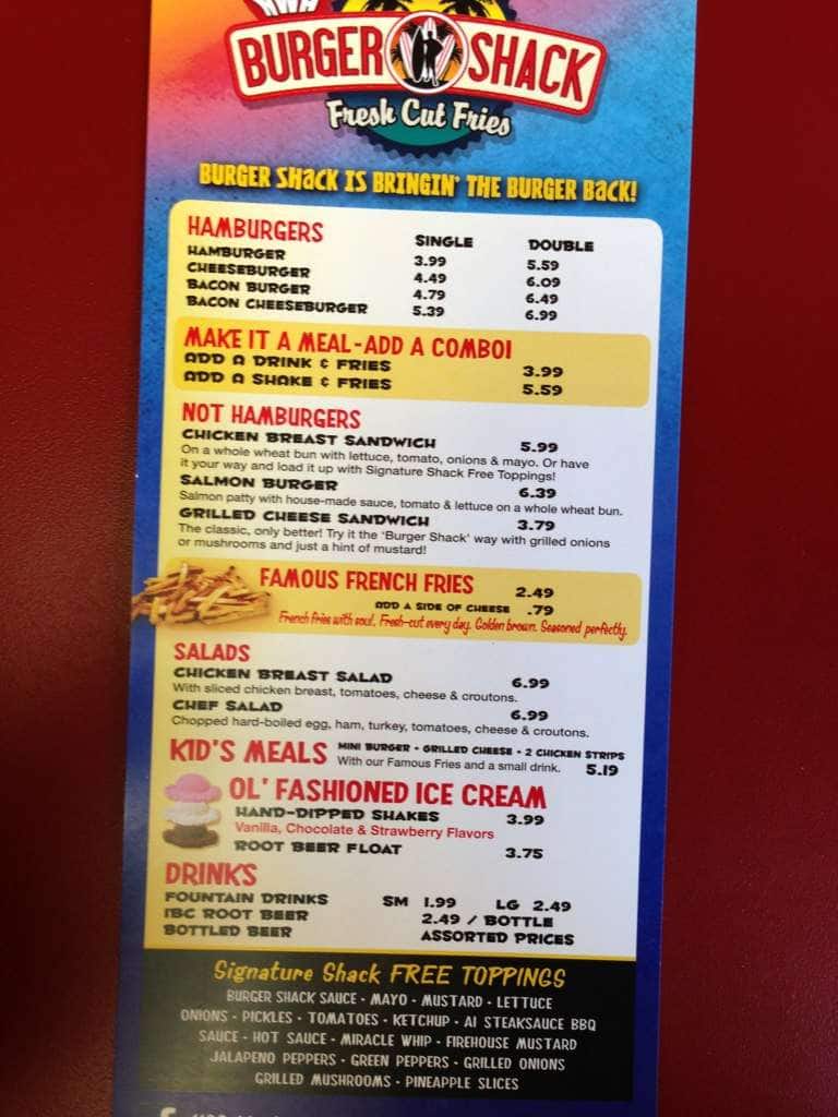 Burger Shack Menu, Menu for Burger Shack, Fayetteville, Northwest Arkansas - Urbanspoon/Zomato