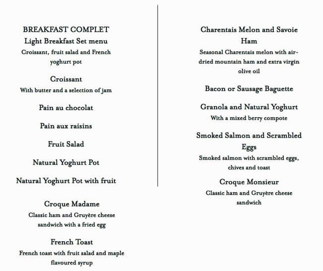 Menu at Côte Brasserie pub & bar, Chester