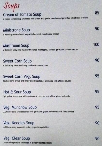 Menu of Ashish Restaurant, Karelibaug, Vadodara