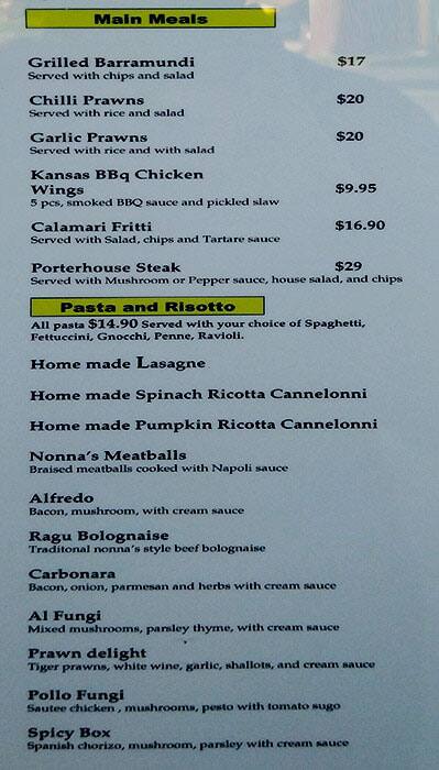 Menu at The Pizza Box pizzeria, Altona