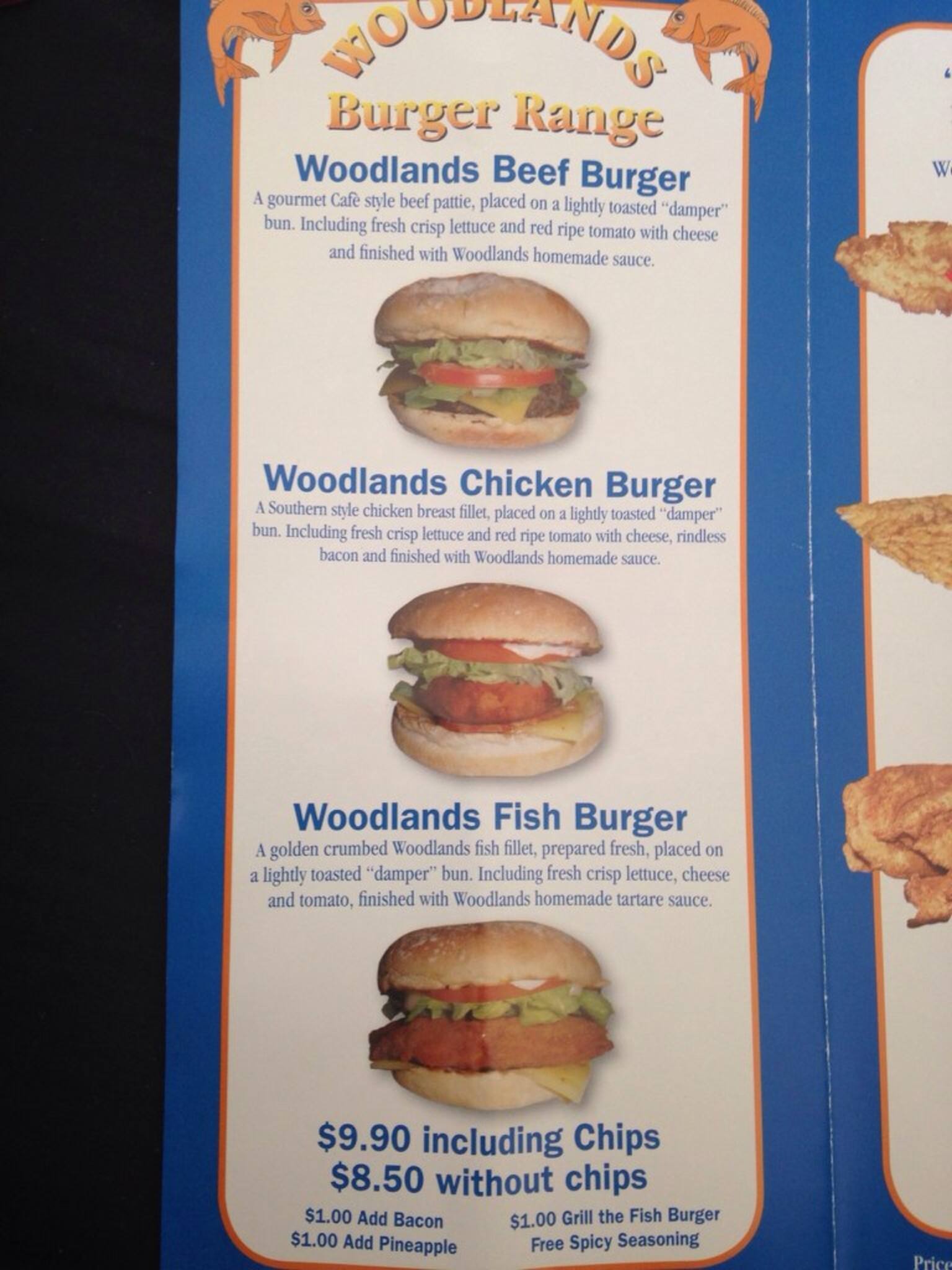 Menu at Woodlands Fish and Chips restaurant, Woodlands, Shop 9 ...