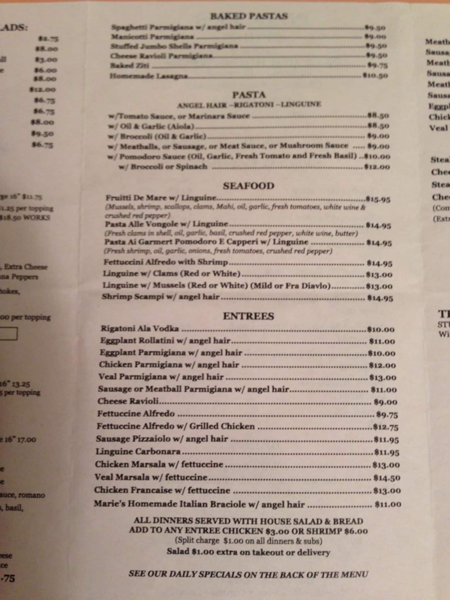 Menu at Pizza Pub Italian Restaurant And Pizzeria, Fort Myers