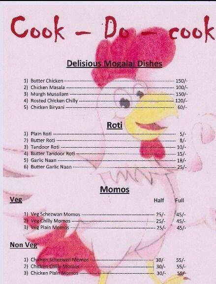 Menu at Cook Do Cook, Thane
