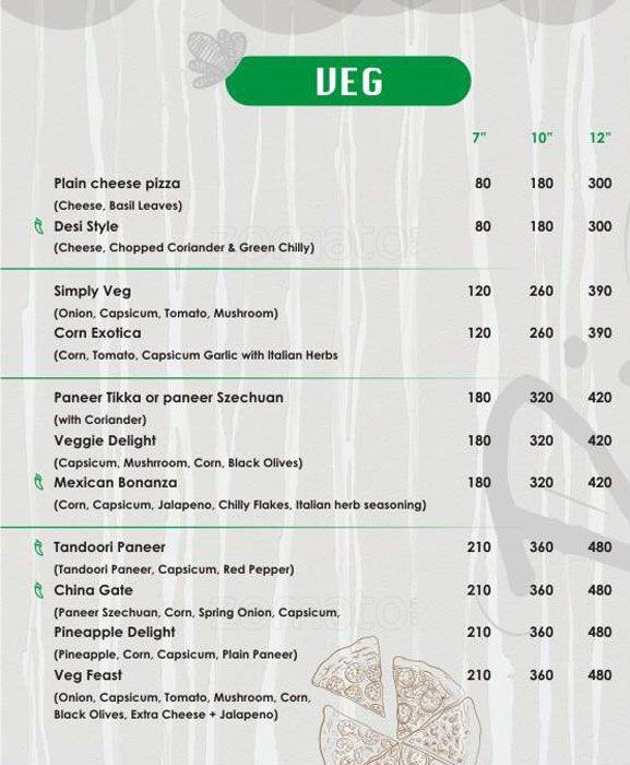 My Pizza Menu, Menu for My Pizza, Powai, Mumbai - Zomato