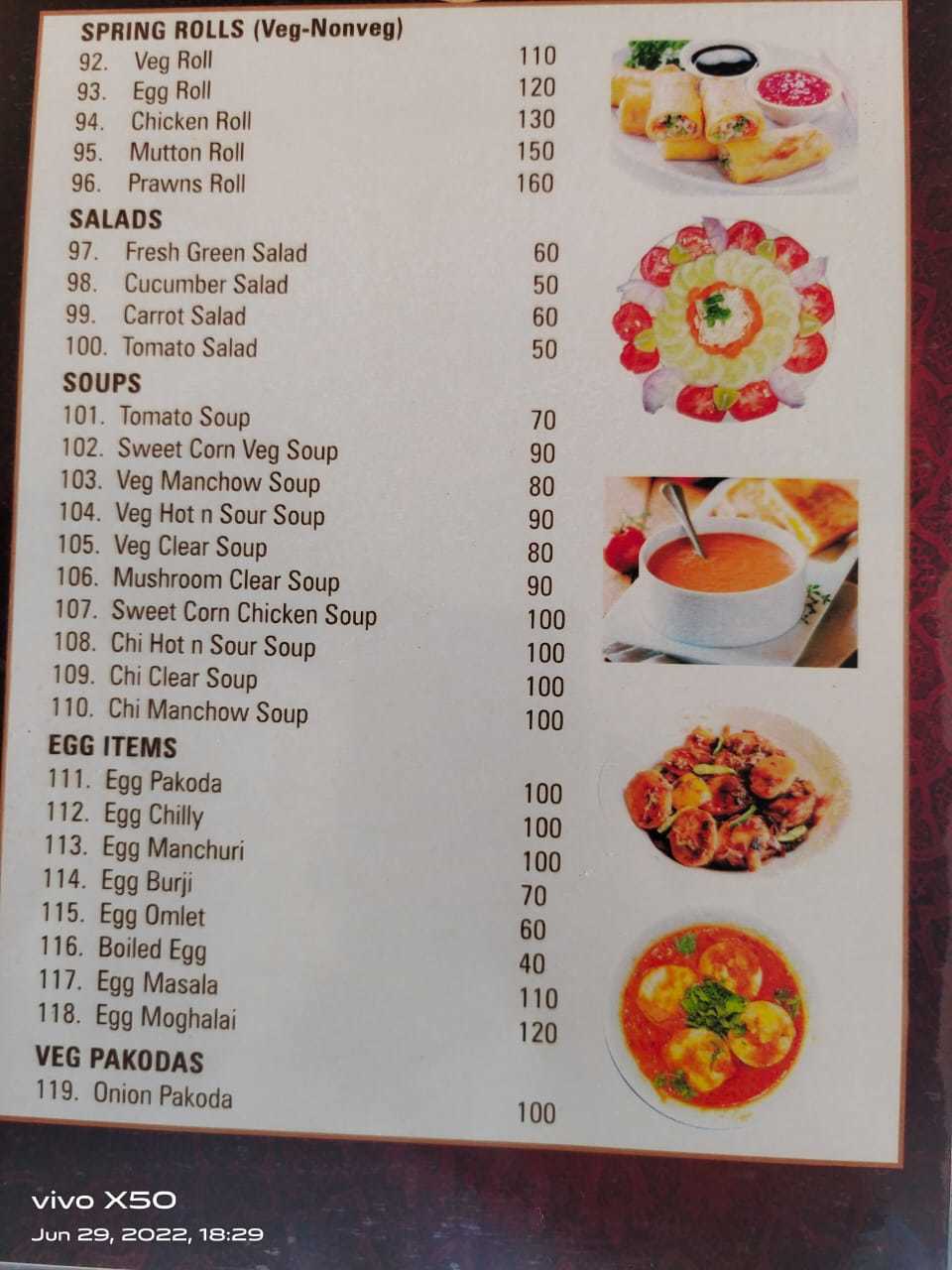 Menu at Friends Family Restaurant, Bengaluru