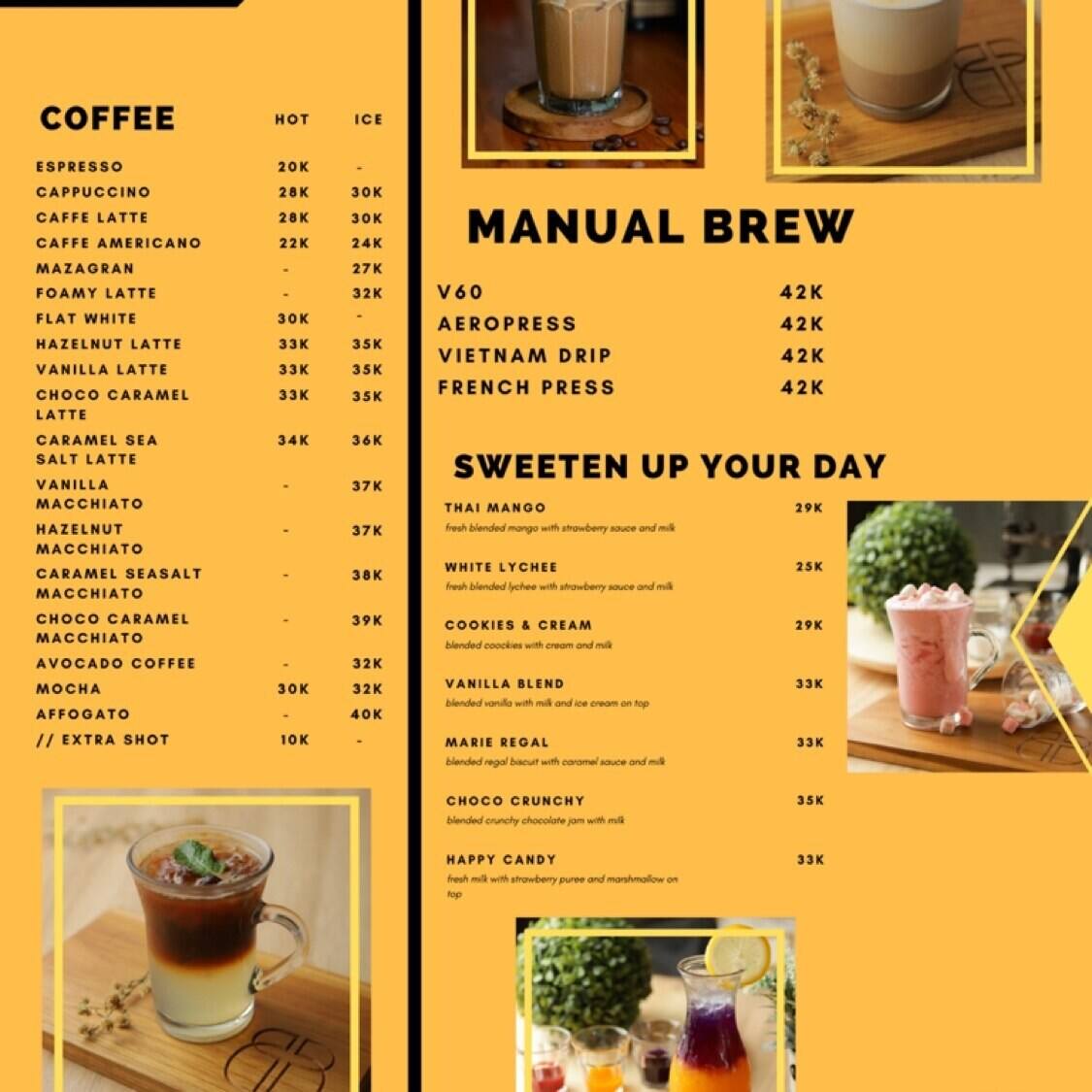 Menu at Blessed Brothers Cafe, West Jakarta