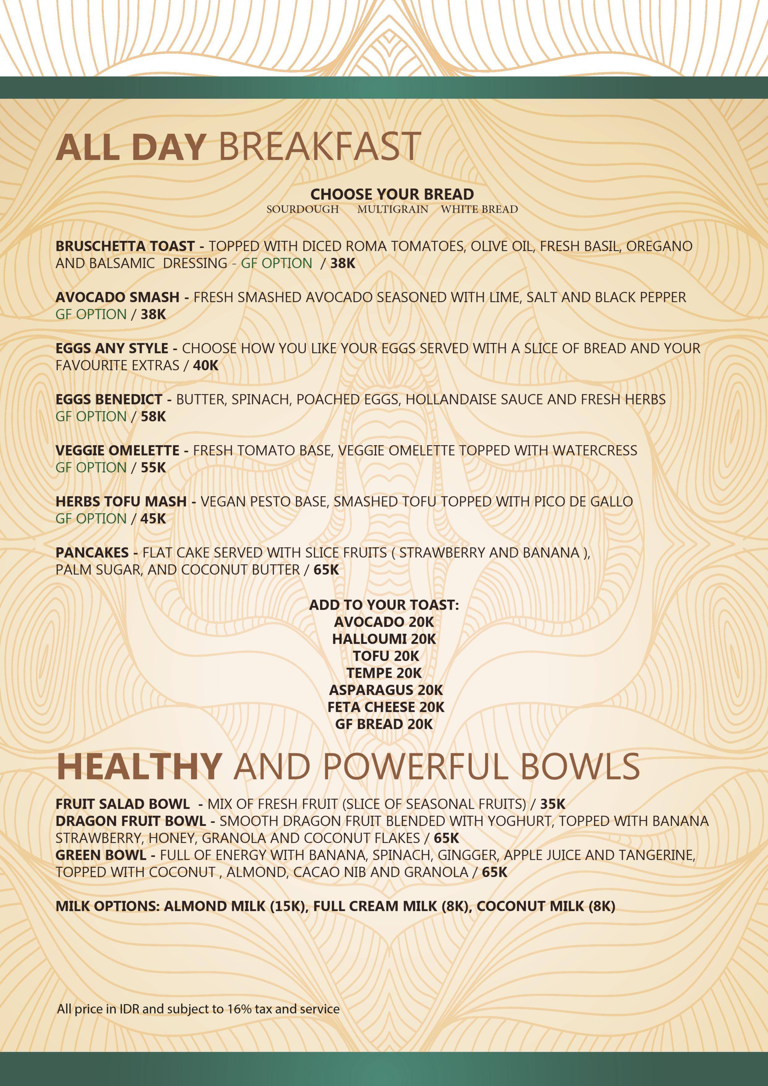 Menu at Titi Batu Restaurant, Gianyar