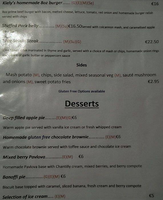 Donnybrook Menu at Anitra Bourne blog