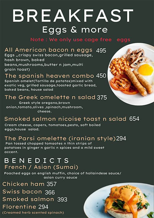 Menu at The Bikers Cafe, Gurugram