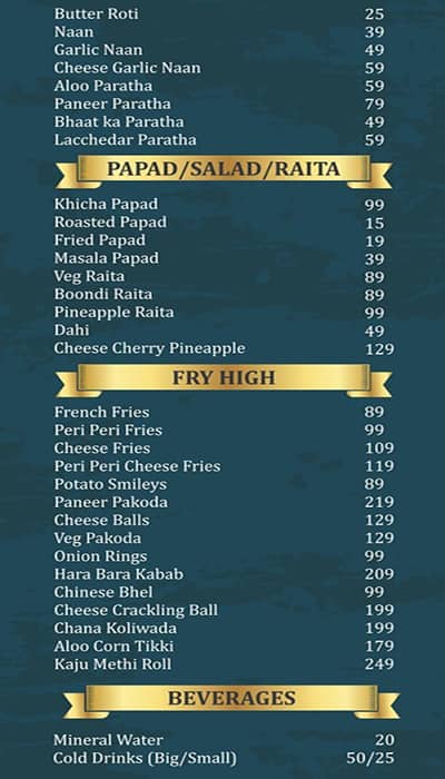 Menu at Exotic Flavours, Kalyan