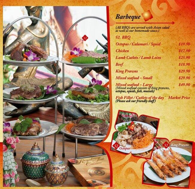 Menu at Thai Westmead Restaurant, Westmead