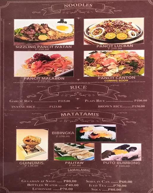 Menu at The Gourmet Republic Food hall, Makati, Salcedo Village