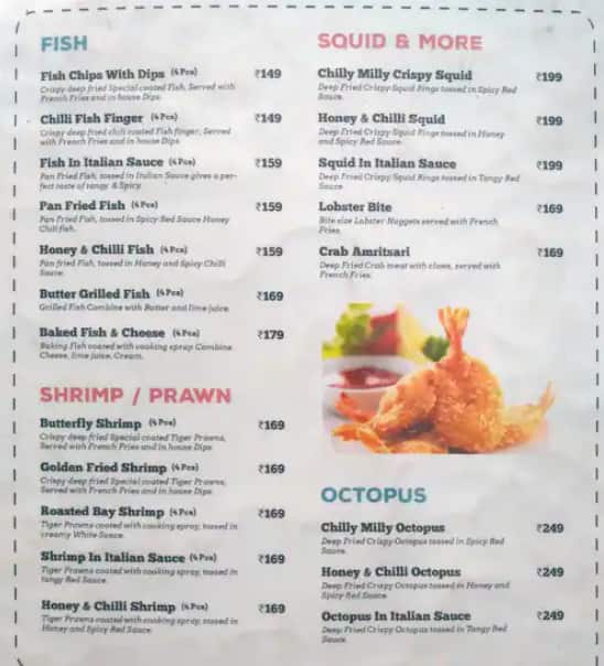 Menu of Food Bay, New Town, Kolkata