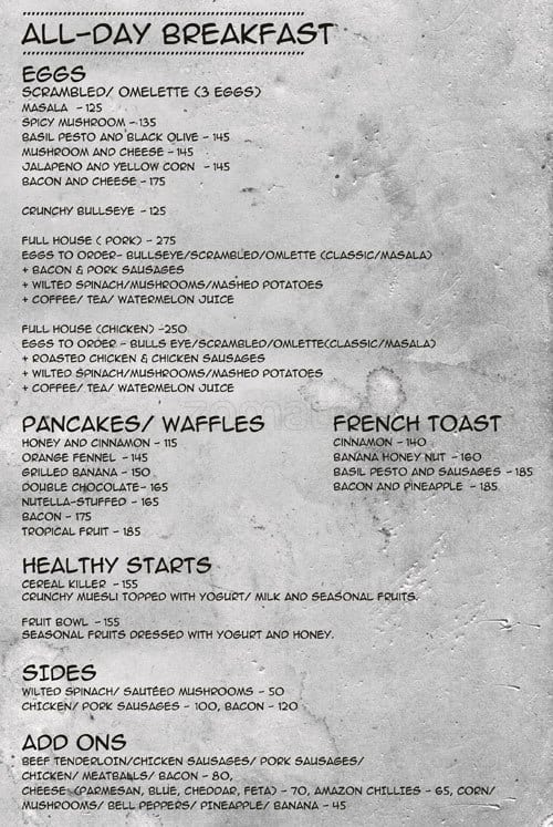 Leaping Windows Cafe Menu, Menu for Leaping Windows Cafe, Indiranagar ...