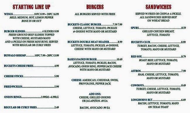 Menu at Wicked Backyard pub & bar, Austin, S Interstate 35