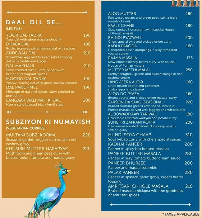 Menu at House Of Punjab (HOP), Kolkata