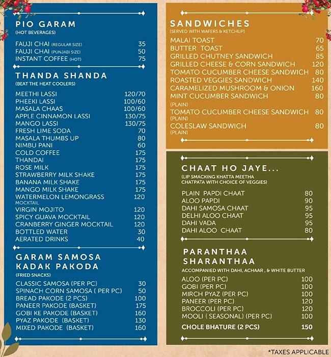 Menu at House Of Punjab (HOP), Kolkata
