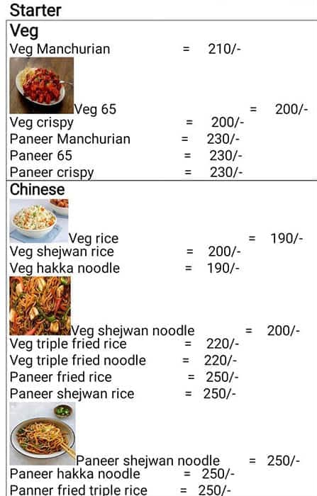Menu of Hotel Janata Palace Bar & lodge, Wagholi, Pune