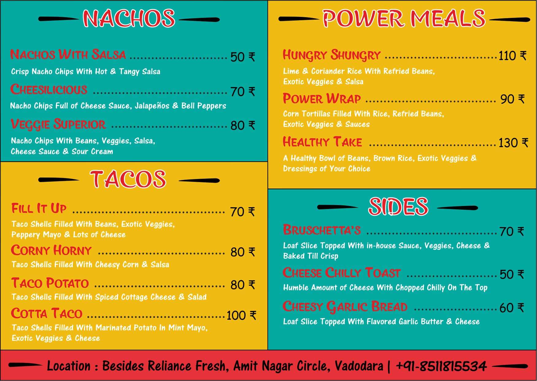 Muncheese Menu, Menu for Muncheese, Akota, Vadodara - Zomato