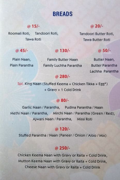 Menu at New Chawla Chicken - Kabab Roll Wale, New Delhi