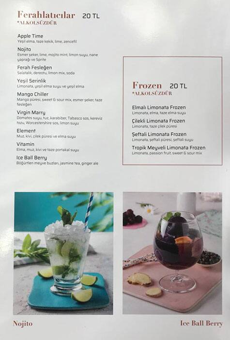 Menu at Midpoint, Istanbul, Mecidiyekoy Yolu Caddesi No:12