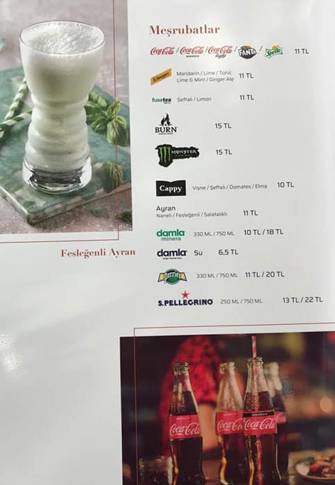 Menu at Midpoint, Istanbul, Mecidiyekoy Yolu Caddesi No:12