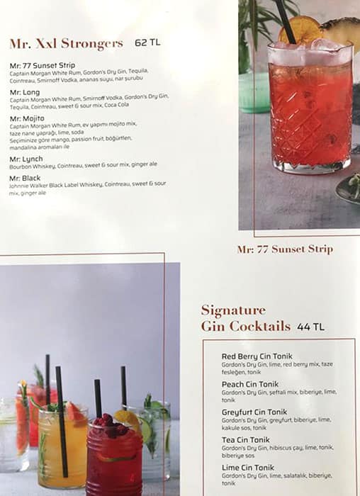 Menu at Midpoint, Istanbul, Mecidiyekoy Yolu Caddesi No:12