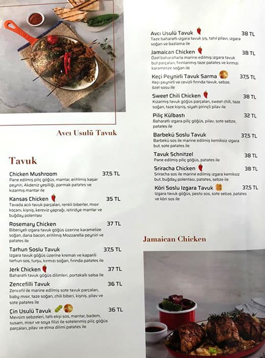 Menu at Midpoint, Istanbul, Mecidiyekoy Yolu Caddesi No:12