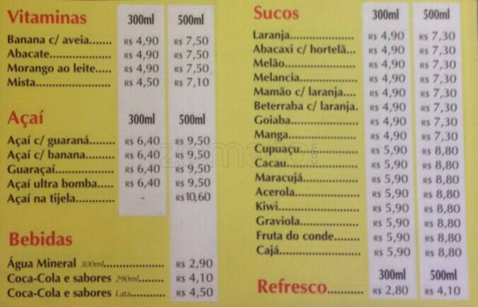 Menu em Vero Suco pub & Bar, Rio de Janeiro, R. Sen. Dantas
