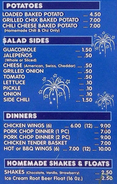 Menu at Sparkles Burger & Daiquri restaurant, Houston, Emancipation Ave
