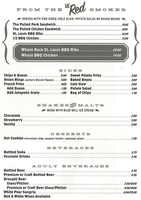 Menu at Mia's Table - Upper Kirby restaurant, Houston, Argonne St