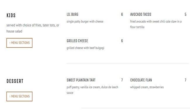 Menu at Copper Pig pub & bar, St. Louis