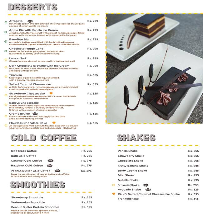 Menu at Ciclo Cafe, Chennai, No. 17