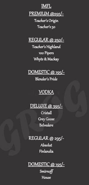 Menu at Cafe Oz, New Delhi, Khan Market