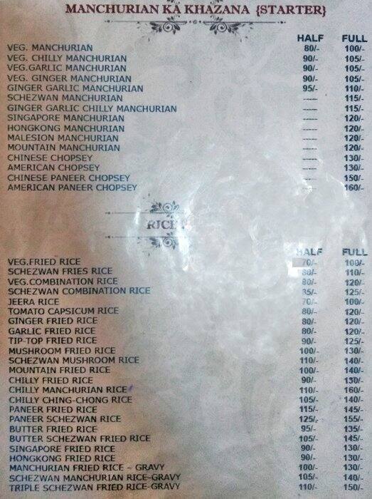 Menu at SHREEJI, Mira Bhayandar, Shop.No.1