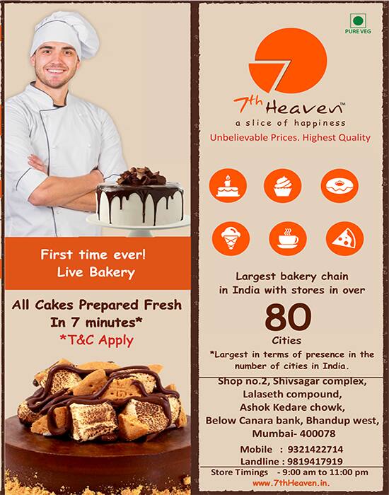 Menu at 7th Heaven, Mumbai, Shop No. 2