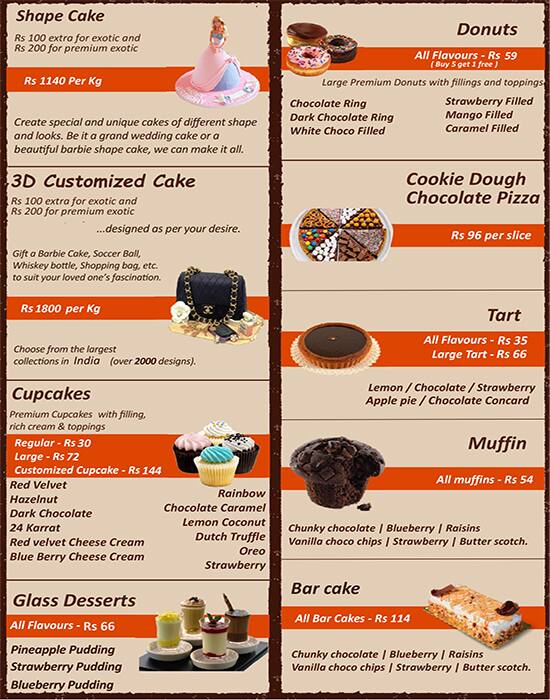 Menu at 7th Heaven, Mumbai, Shop No. 2