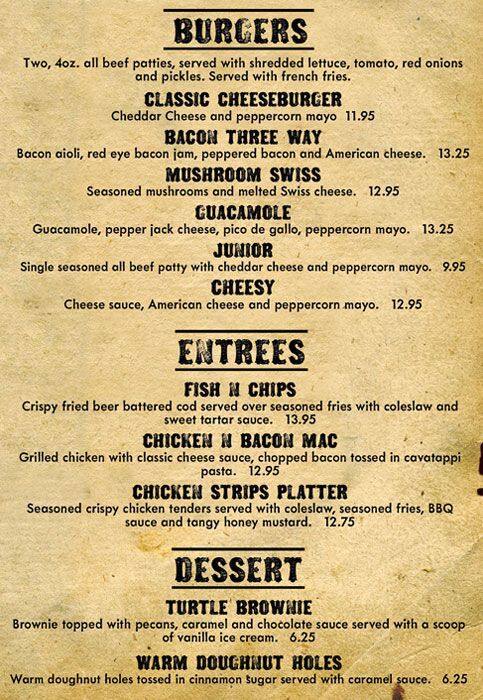 Menu at PBR Philly pub & bar, Philadelphia, Pattison Ave
