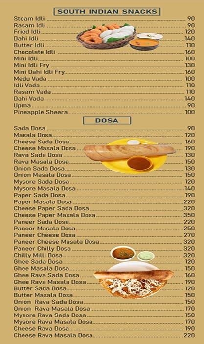Menu of Radha Krishna Veg Restaurant, Chembur, Mumbai