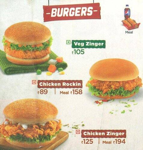 KFC Menu, Menu for KFC, Powai, Mumbai - Zomato