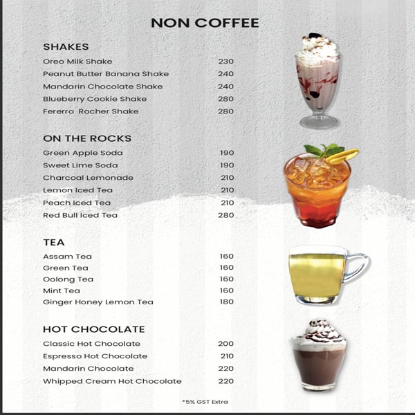 Menu at Café PETER, Pune, Karve Rd